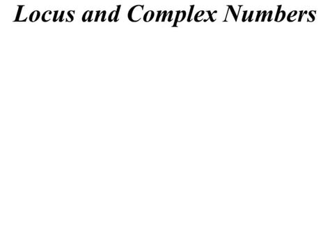 Image result for Locus Point Complex Numbers