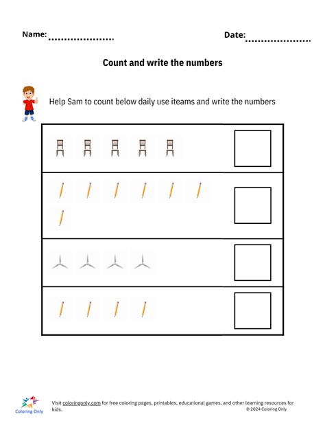 Image result for Learn to Write Numbers Printable