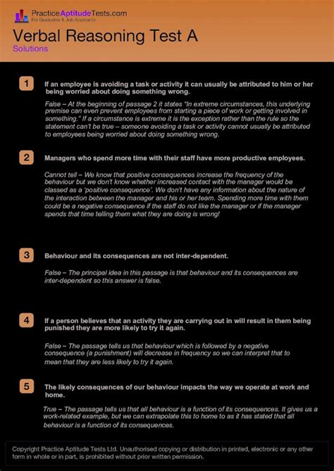 Image result for Verbal Practice Test