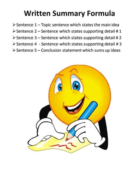 Image result for Summarization Formula