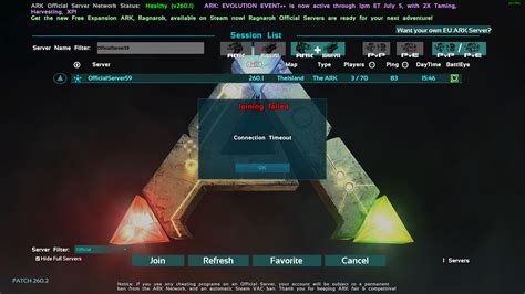 Image result for Ark Survival Connection Timeout