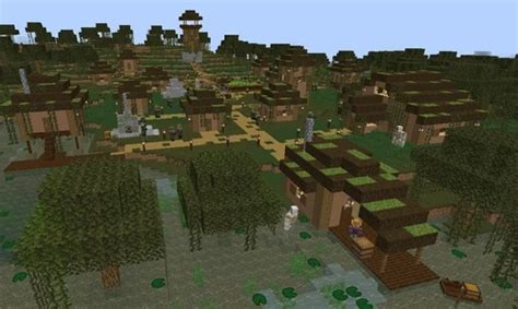 Image result for Minecraft Swamp Village Map
