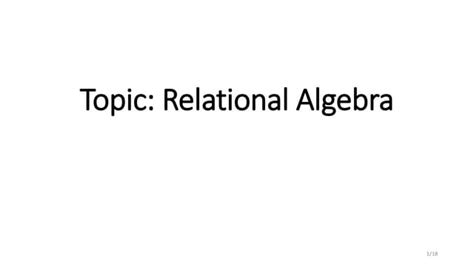 Image result for DBMS Relational Algebra