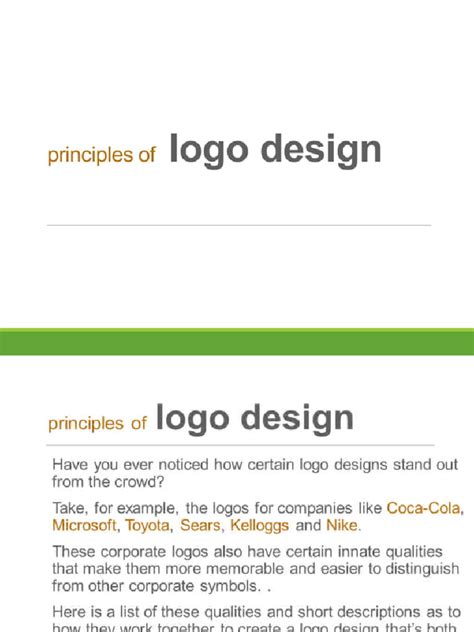 Principles of Logo Design | PDF
