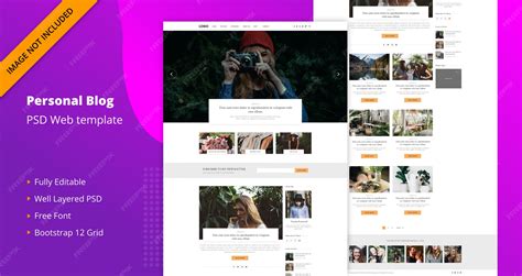 Image result for Personal Blog Template Example