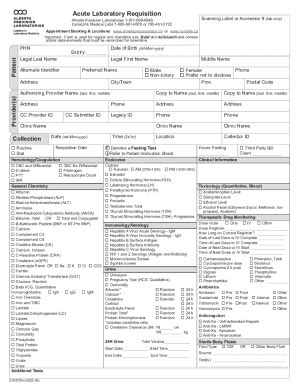 Image result for Lab Requisition Form Template Alberta