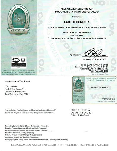 Image result for Food Handler Certification