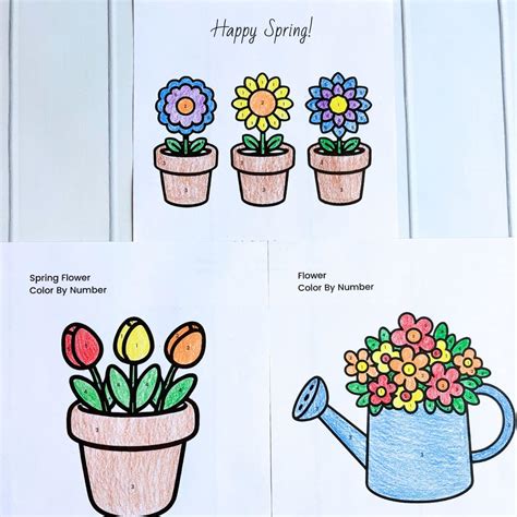 Image result for Spring Color by Number Coloring Pages