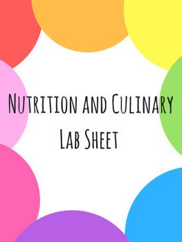 Image result for Food Lab Activity