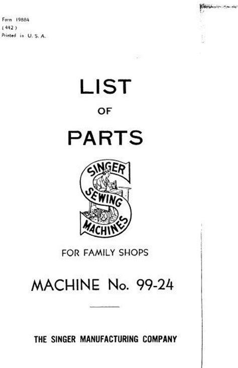 Image result for Singer Sewing Machine Parts List