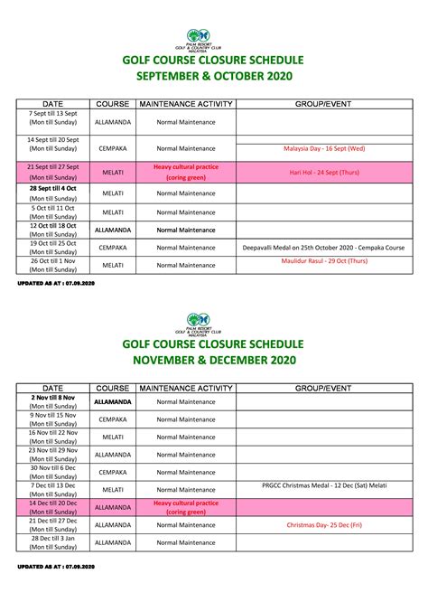 Image result for Golf Course Closure Flyer