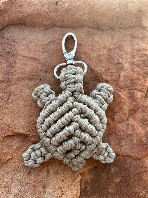 Image result for Macrame Turtle Keychain