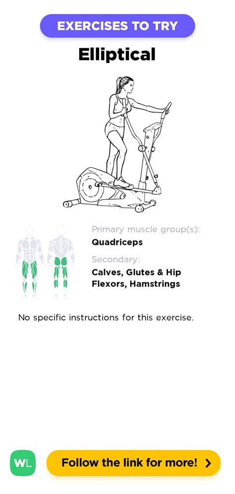 Cardio – Elliptical Machine – WorkoutLabs Exercise Guide