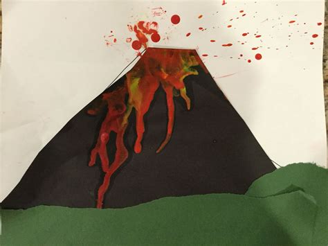 Image result for Volcano Art Lesson