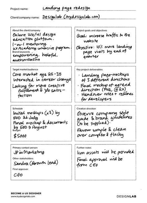 Image result for Brief Design Example for Catalog