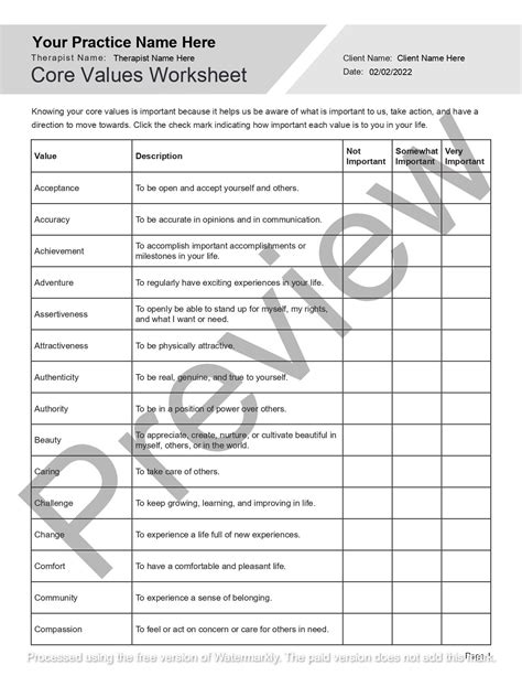 Image result for Core Values Triangle Sheet