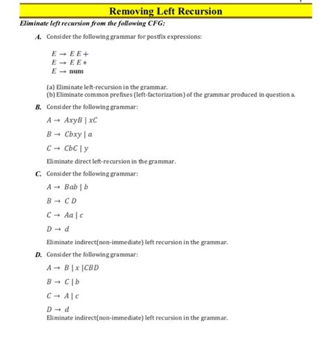 Image result for Removing Left Recursion