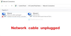 Image result for Local Area Connection Network Cable Unplugged
