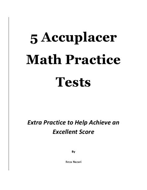Image result for Accuplacer Math Practice Test