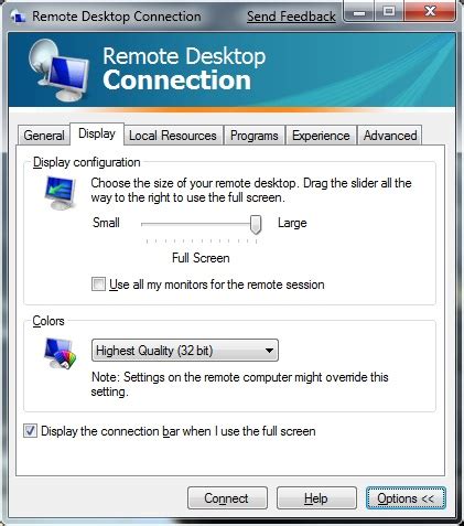 Image result for Mstsc Remote Desktop Connection