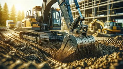 Image result for Backhoe Digging
