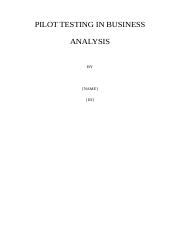 Image result for Business Model Pilot Testing