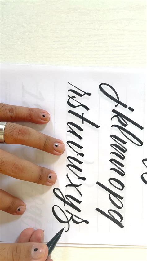 Image result for Calligraphy with Brush Pens Tutorial Alphabets