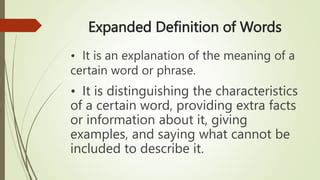 Image result for Expanded Definition Test