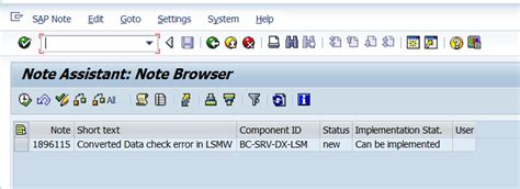 Image result for Note Implementation in SAP Basis