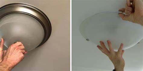 Image result for How to Remove Light Fixture Cover