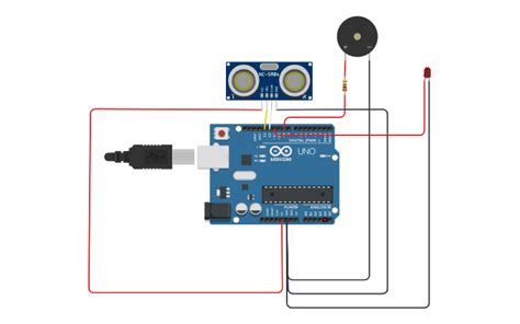 Circuit design Burglar Alarm System - Arduino - Tinkercad