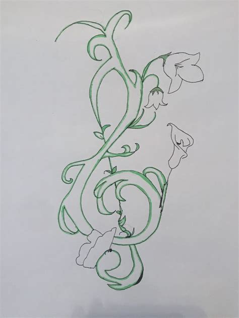 Treble Clef Drawing