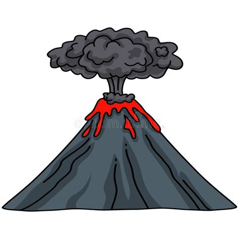 Image result for Volcano Drawing