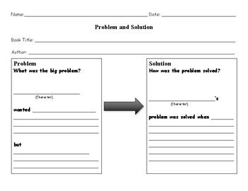 Problem Solution Graphic Organizer by Miss Weidner | TpT