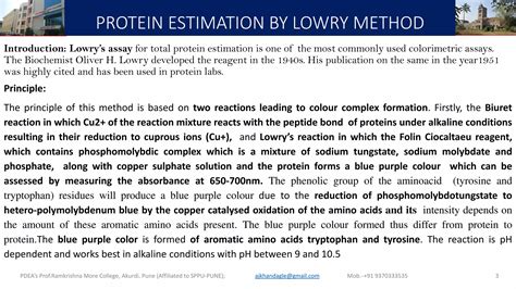 Image result for Protein Estimation by Lowry Method