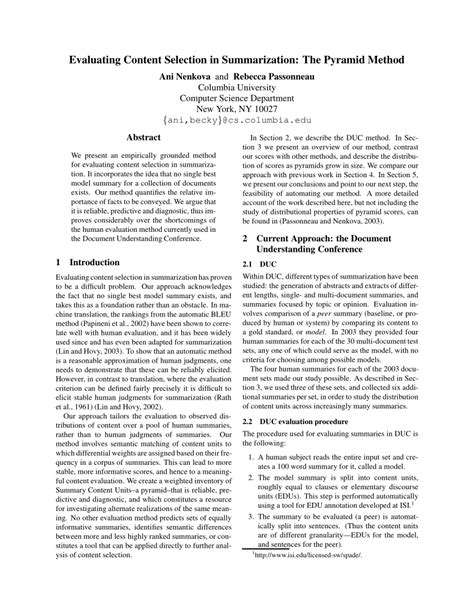 Image result for Summarization Pyramid