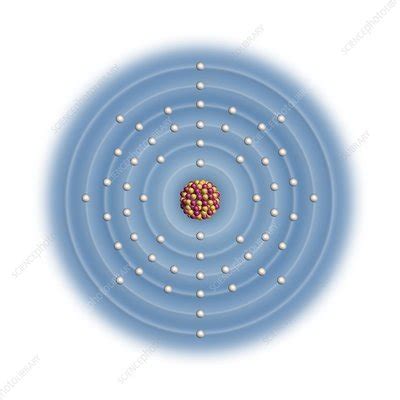 Barium, atomic structure - Stock Image - C023/2562 - Science Photo Library