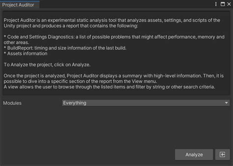 Image result for Project Auditor Unity