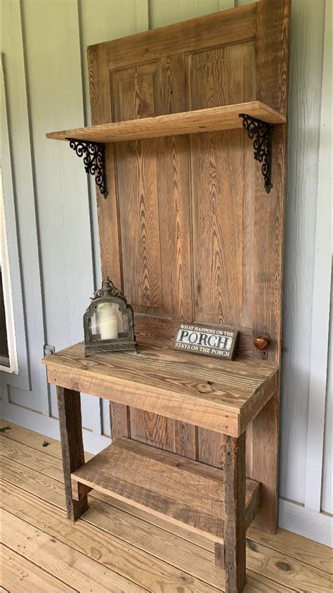 Image result for Rustic Wood Bench