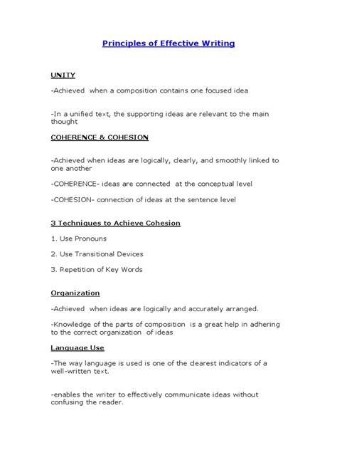 Image result for Effective Writing Principles