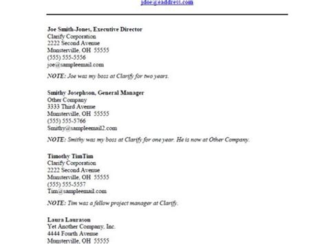 Image result for Job Interview Reference Page