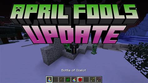 Image result for Minecraft April Fools Update