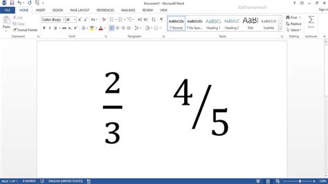 Image result for How to Type Fraction On Computer