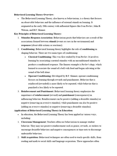 Image result for Behavioral Learning Process