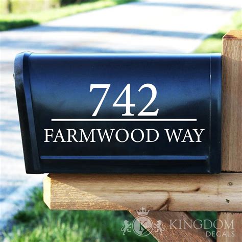 Image result for Custom House Numbers Mailbox