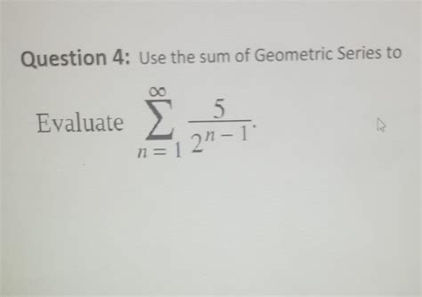 Image result for Geometric Series Sum Examples Answers