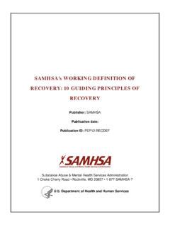 Image result for SAMHSA Recovery Model