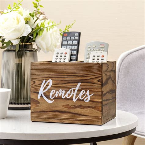 Image result for Wood Remote Control Storage Box