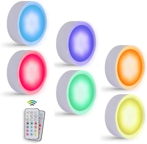 Image result for LED Color Changing Puck Lights