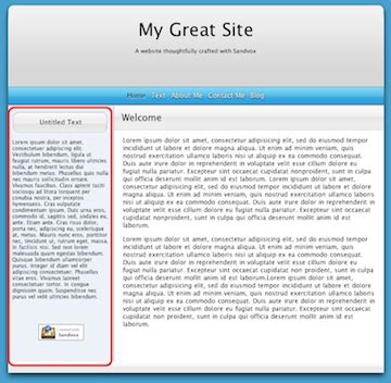 Image result for Define Sidebar